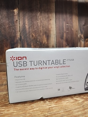 ION Audio iTTUSB USB Turntable - Gray for sale online | eBay