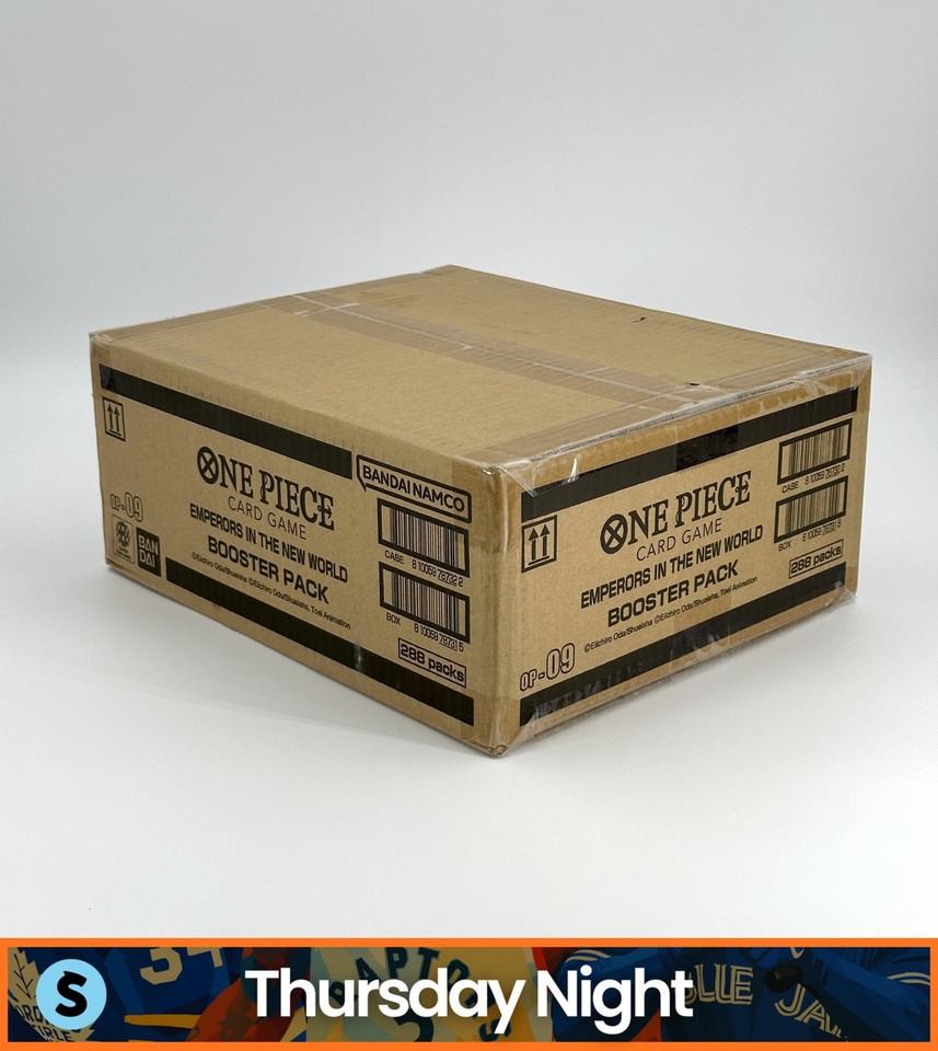 ONE PIECE TCG EMPERORS IN THE NEW WORLD OP-09 SEALED BOOSTER BOX CASE ...