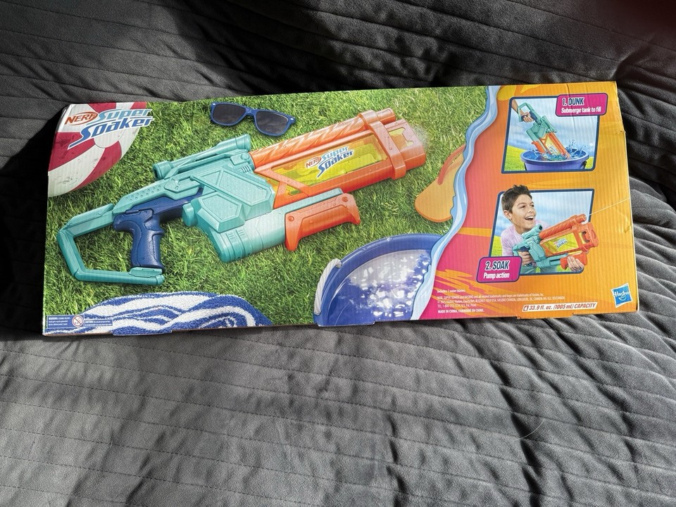 Nerf Super Soaker Mega Fill Water Blaster Instant Refill 33.9 oz Tank ...