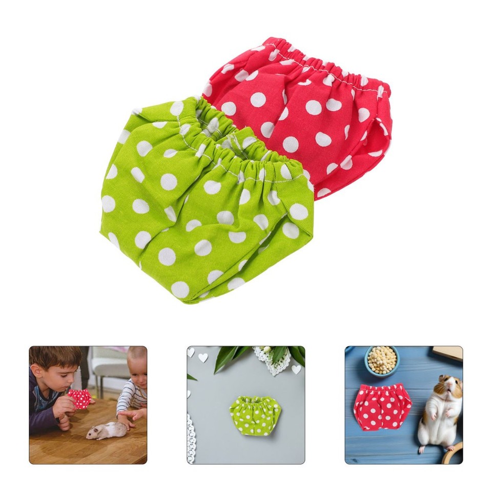 2pcs Squirrel Diapers - Reusable Small Pet Diapers for Hamsters Fancy ...