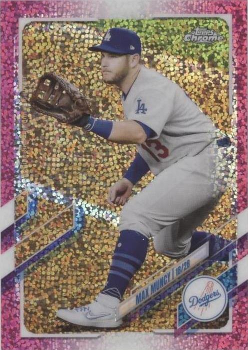 2021 Topps Chrome - Max Muncy #173 Magenta Speckle Refractor /350 for ...