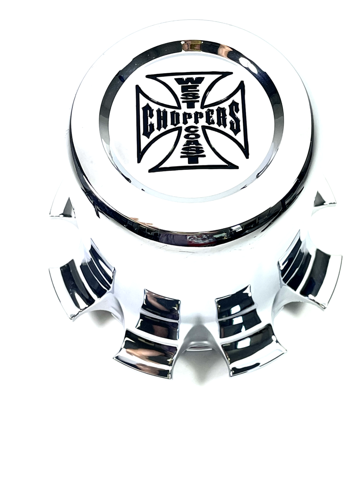 JESSE JAMES LAWLESS 7430-17 CHROME WHEEL RIM CENTER CAP S608-10 8 LUG ...