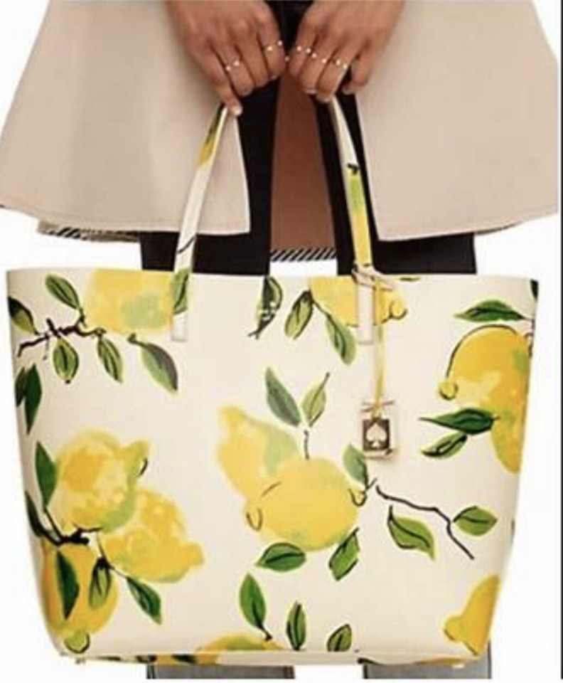 KATE SPADE Lemon Street Painterly Len Tote Handbag 🍋RARE | eBay