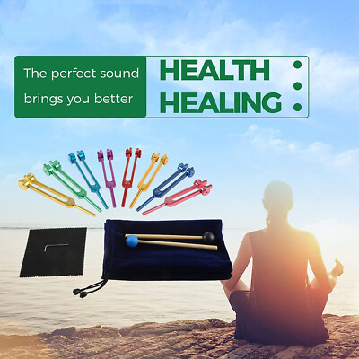 Chakra Tuning Fork Set for Healing Sound Therapy Instrument Balancing ...