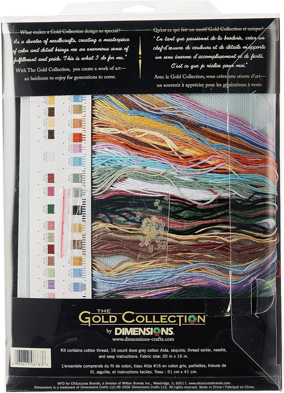 Dimensions 8783 Gold: Counted Cross Stitch Holiday Village, 41 x 30 cm ...