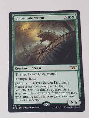 MTG - Balustrade Wurm - Duskmourn: House of Horror Regular Rare | eBay
