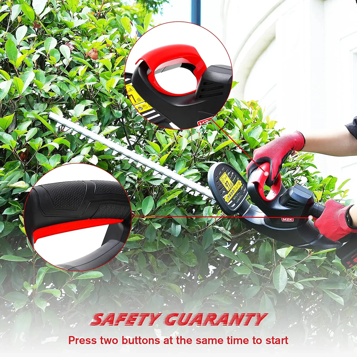 Electric Bush Trimmer Handheld Hedge Cutter/ Grass Shrub Trimmer/ Hedge ...