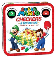 Super Mario Checkers & Tic Tac Toe Combo in Tin 2011 Date Nintendo for ...