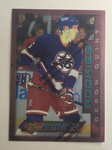 1995-96 Finest #101 Deron Quint B ~ Winnipeg Jets | eBay