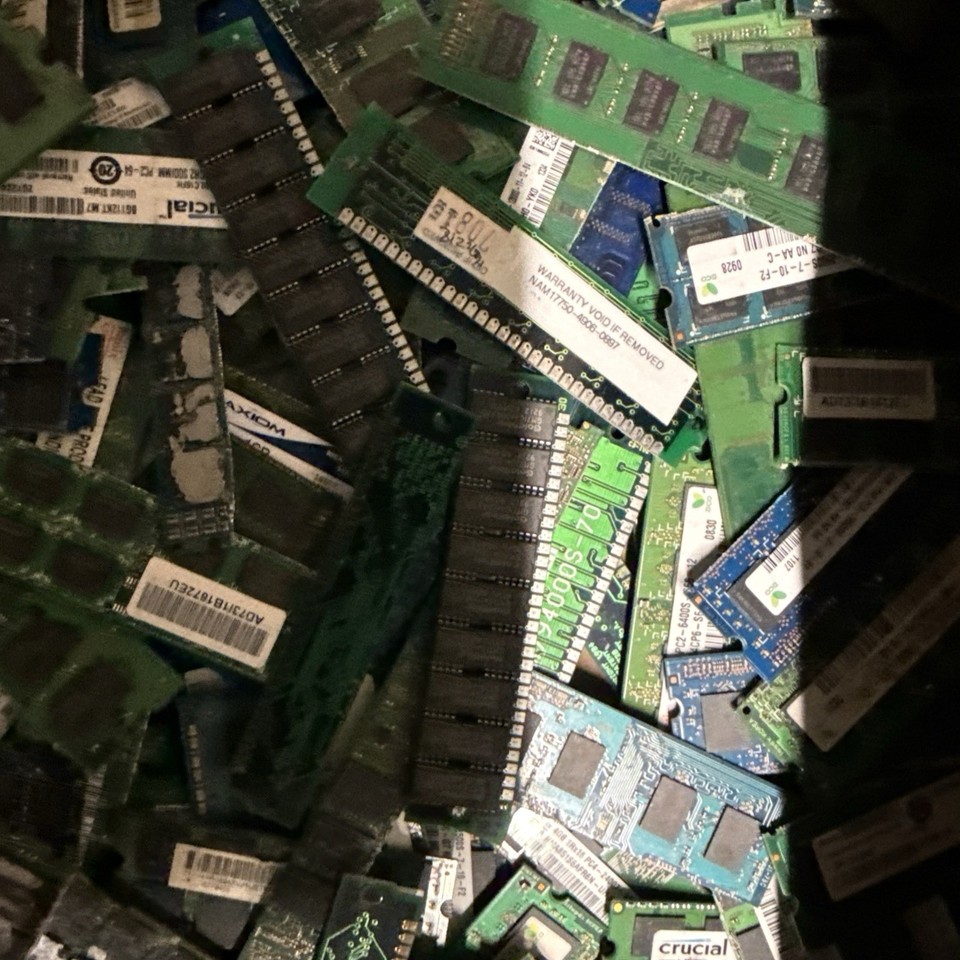 computer ram lot scrap, Fingers Removed 5lb 1oz , persoius metal ...
