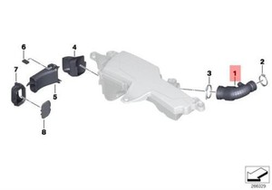 NEW BMW F20 F21 F30 AIR DUCT FILTERED PIPE 7597586 13717597586 OEM | eBay