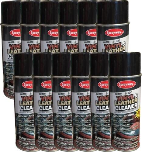 Sprayway 990 Vinyl & Leather Cleaner, 12 Cans | eBay