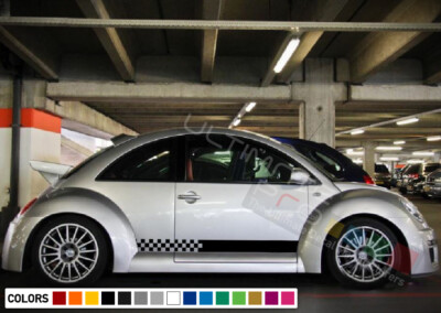 Decal body sticker Stripe kit For Volkswagen Beetle Carbon door window ...