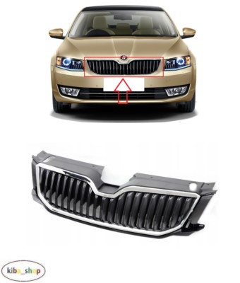 FOR SKODA OCTAVIA 2013-2017 NEW FRONT BUMPER CENTER RADIATOR GRILLE ...
