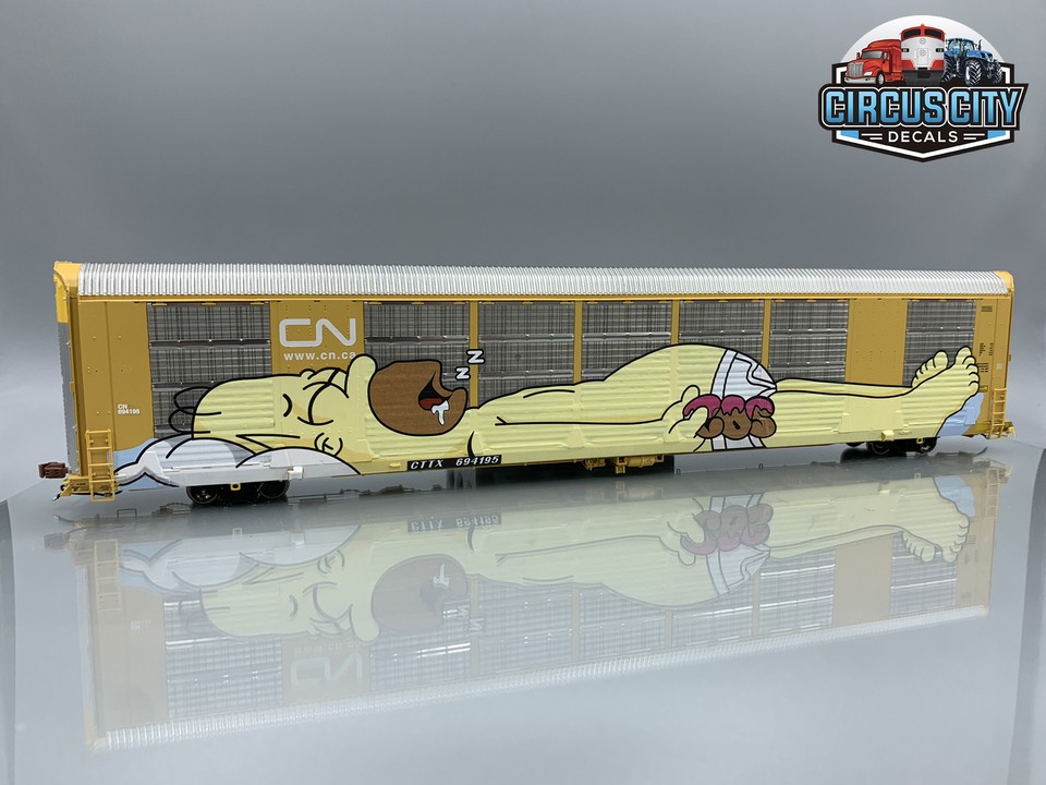 Homer CTTX 694195 Multi-Max Autorack Railroad Graffiti O 1:48 Scale ...