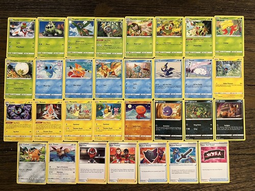 Pokémon Shining Fates Complete Common/Uncommon Non-Holo Set 31 Cards ...