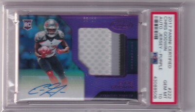 Chris Godwin 2017 Certified MIRROR PURPLE ROOKIE PATCH AUTO RPA #5/10 ...