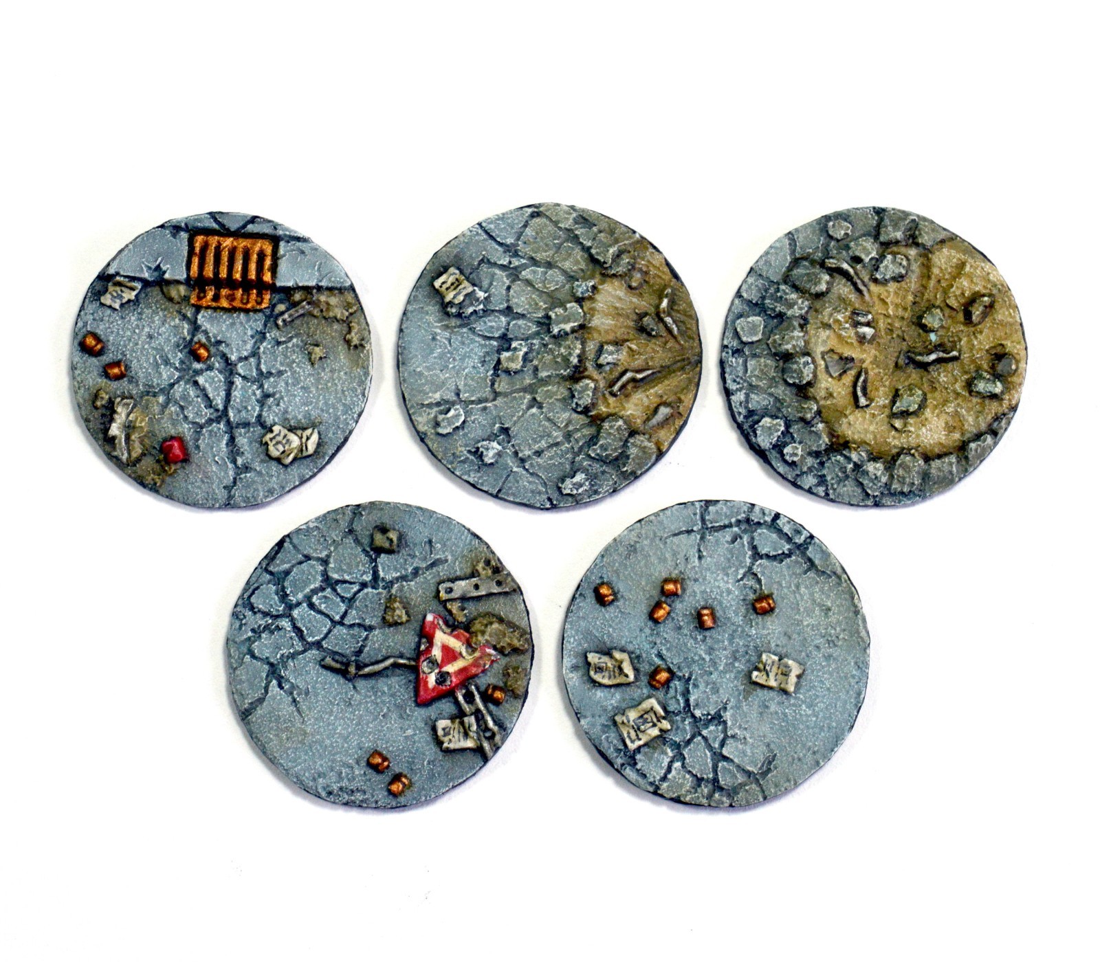 25mm Urban Waste Scenic Base Toppers x5 - Resin - Warhammer 40k ...