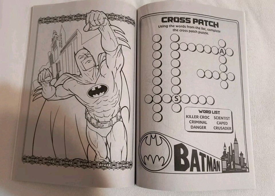Batman Jumbo Coloring & Activity Book with Tear & Share Pages NEW Free ...