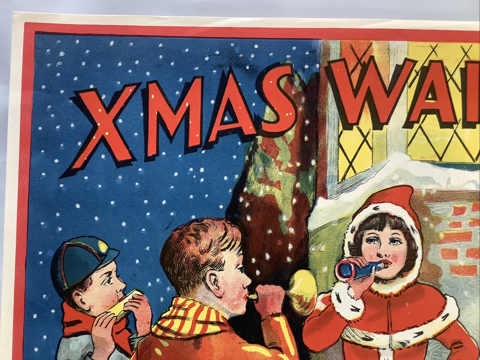 Christmas Cracker Label “Xmas Waits Crackers” Genuine Vintage | eBay UK