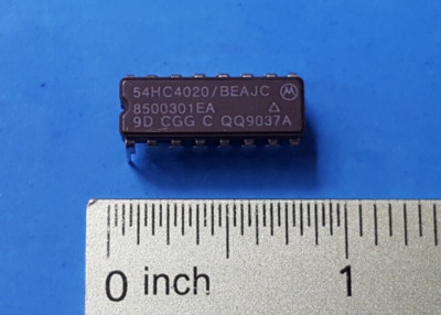 IC Counter , 54HC4020/BEAJC , MOTOROLA , Up, 14 Bit Binary, 16 Pin ...