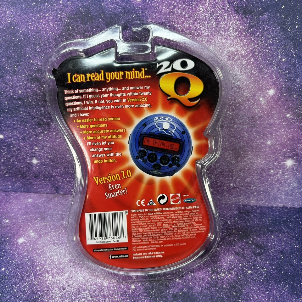 Radica 20Q 20 Questions Version 2.0 Even Smarter Handheld Game Brand ...