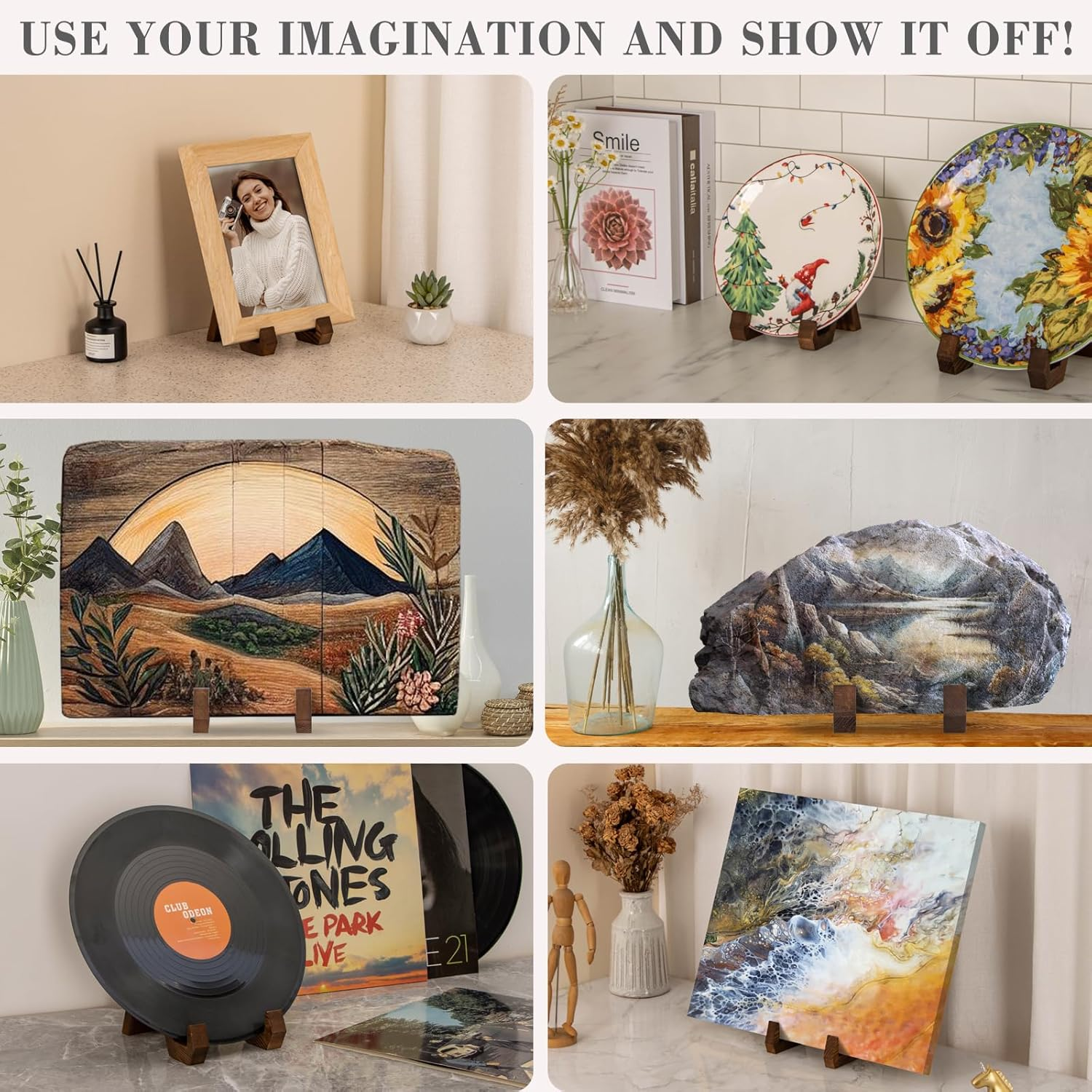 Plate Display Stand, 6 Inch Plate Holder for Displaying, Decorative ...