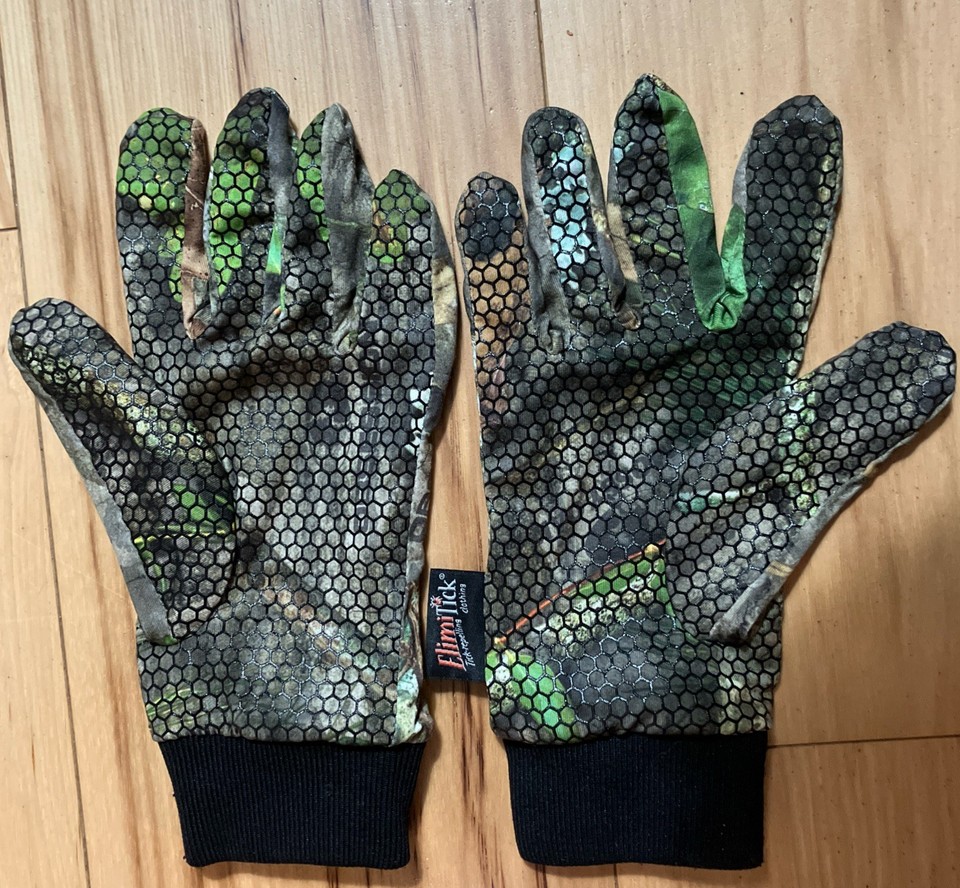 Gamehide Elimitick Unisex Tick Repelling Camo Hunting Gloves Mossy Oak ...