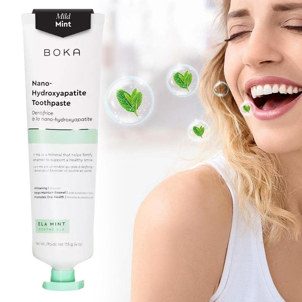 Boka Fluoride Free Toothpaste - Nano Hydroxyapatite, Remineralizing 3 X ...