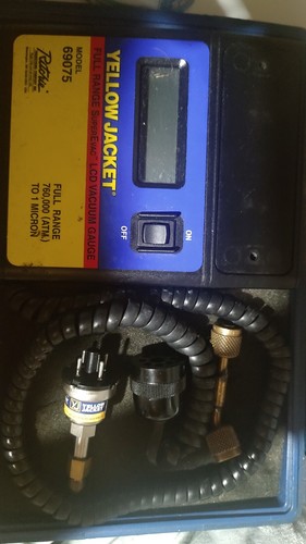 Yellow Jacket 69075 Full Range SuperEvac LCD Vacuum Gauge New In Box ...