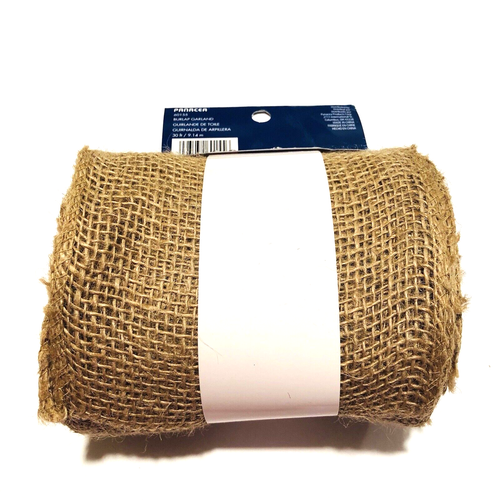 Panacea Decorative Accents Burlap Garland Brown 30FT Autumn Fall Decor ...
