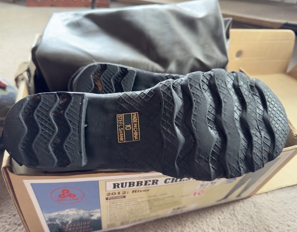 Pro Line Men’s Rubber Chest WADER Waterproof 2012 RIver NEW Size 11 ...