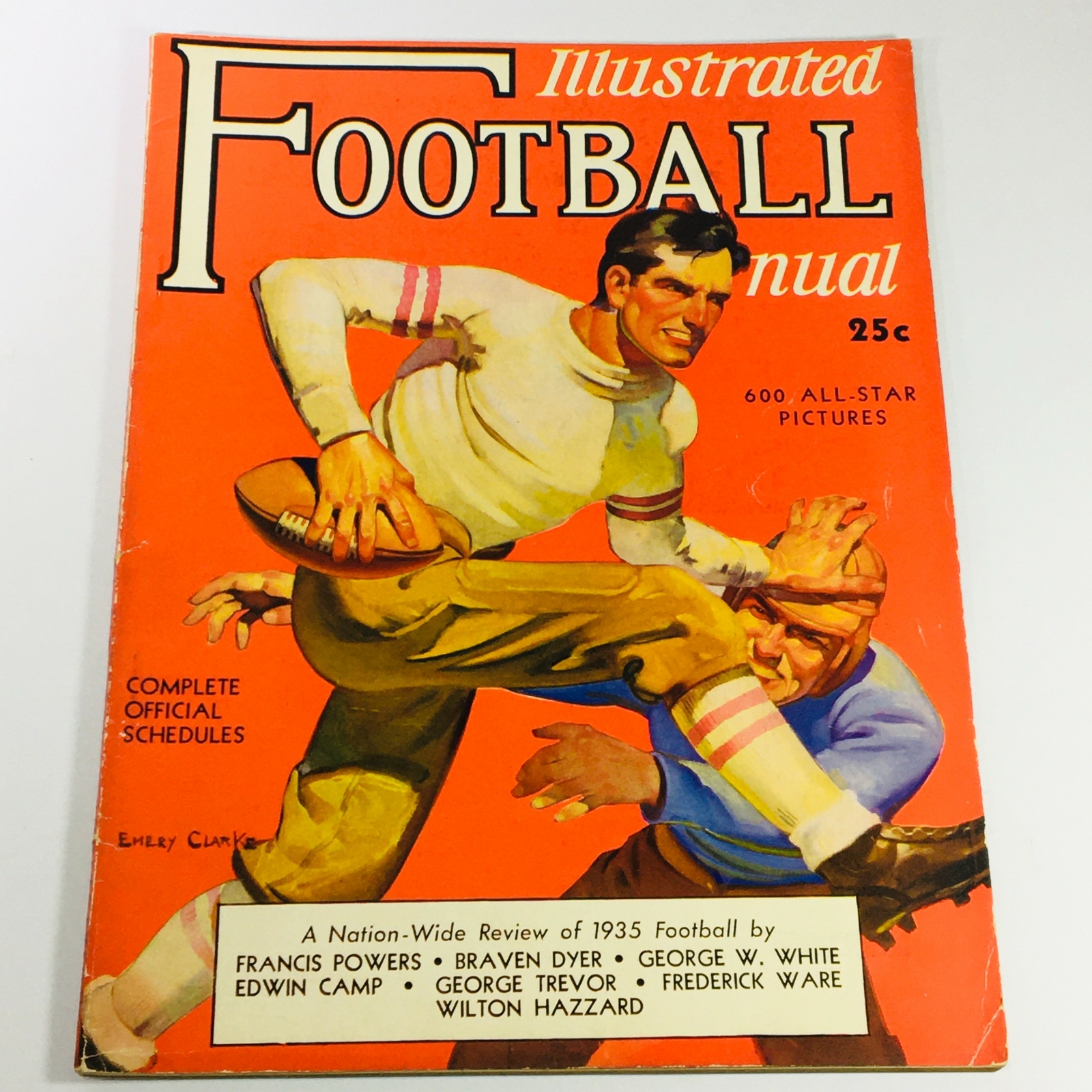VTG Illustrated Football Annual Magazine 1935 - Francis Powers & Braven ...