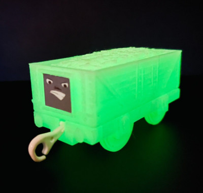 Thomas & Friends Trackmaster Custom Green Glow In The Dark Cargo Car ...