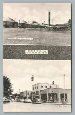 Sugarcreek OH Main Street & Finzer Bros. Belden Brick Factory ...