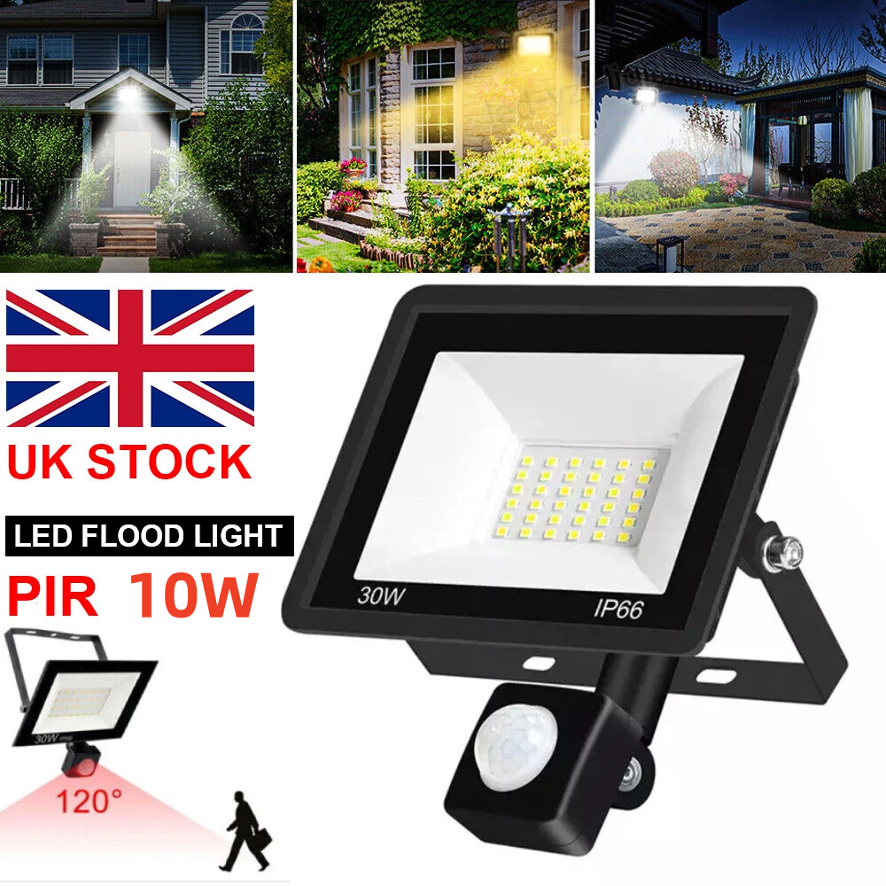 New 10w Pir Motion Sensor Flood Light Security Led Outdoor 10W IP44