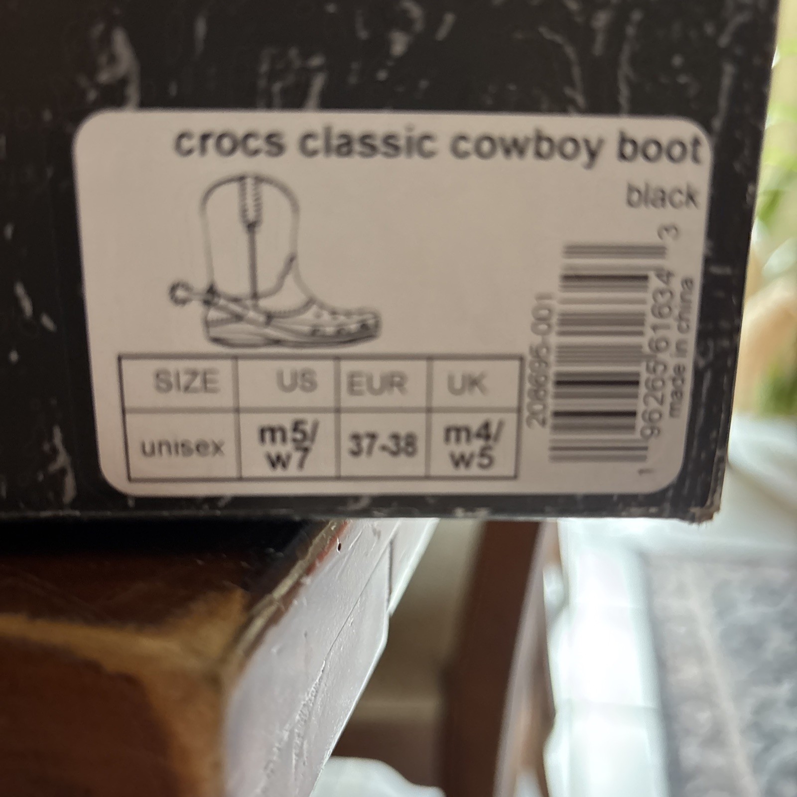 Crocs, Classic Cowboy Boot Black Women’s Size 7 | eBay