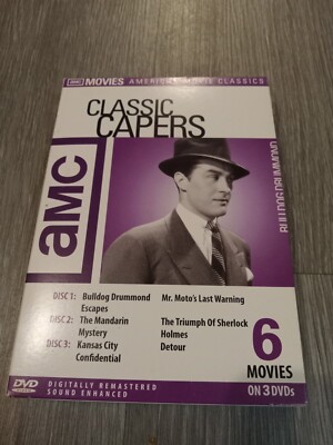 CLASSIC CAPERS AMC MOVIE DVD BOX SET Peter Lorre, Ray Milland Sherlock ...