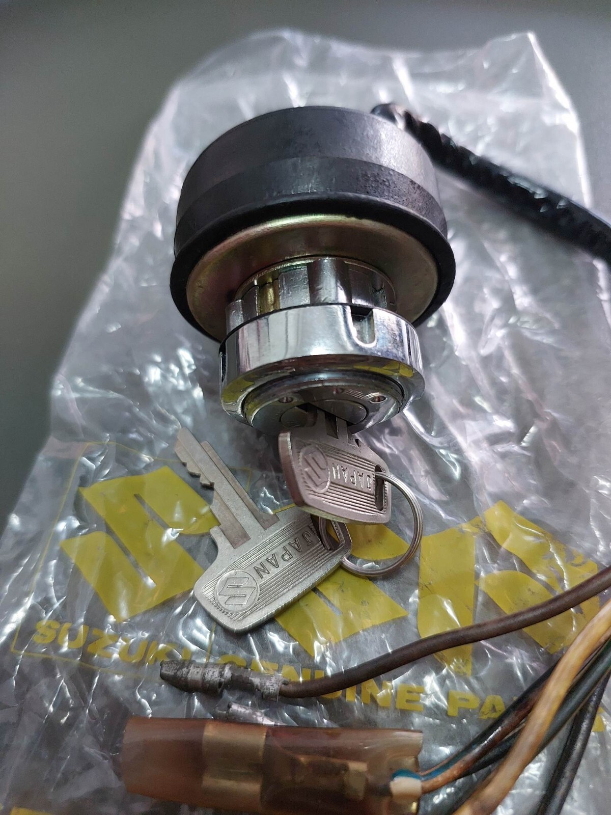 SUZUKI T90 WOLF-T125 STINGER IGNITION MAIN SWITCH 7 WIRE NOS JAPAN ...