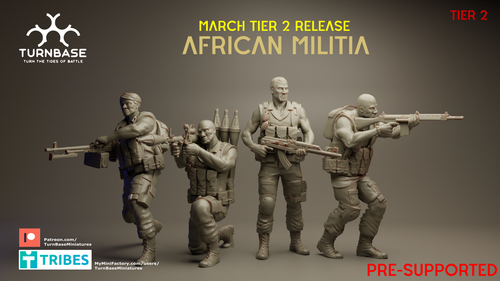 1/35 Scale African Militia Soldiers 4 Figures Unpainted Resin Model | eBay