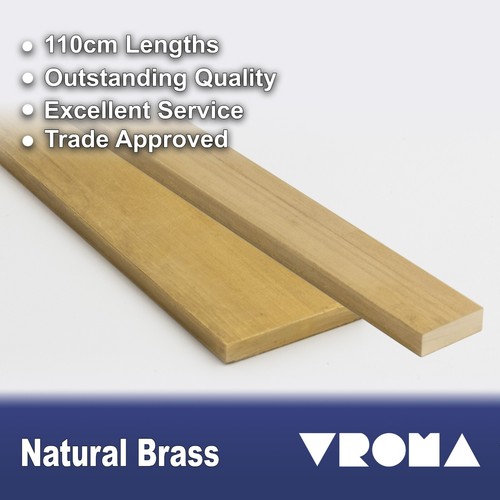 Brass Bar Inlay Natural finish Profile Vroma Solid Brass Floor & Wall ...