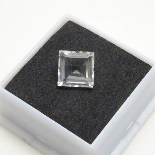 Crystal Quartz - 4.60ct - 10mm Square Cut - Crystal Quartz Loose ...