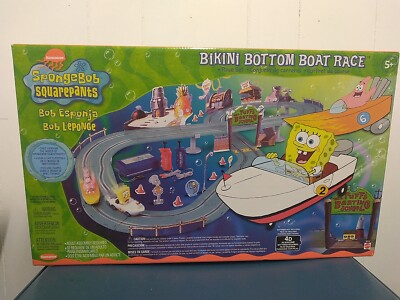 Spongebob Bikini Bottom Boat Race Set SpongeBob SquarePants Nickelodeon ...