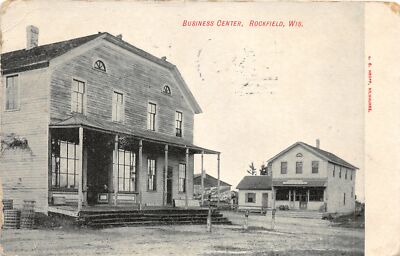 H47/ Rockfield Wisconsin Postcard 1908 Business Center Stores | eBay