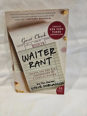 Waiter Rant Paperback Book by The Waiter Steve Dublanica, 2008, Used | eBay