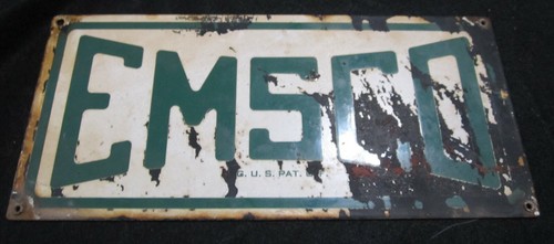 Vintage EMSCO Porcelain SIGN | eBay