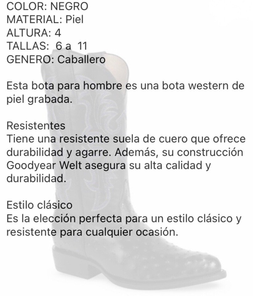 botas vaqueras FORASTERO. botas para hombre nuevas size 6.5 | eBay
