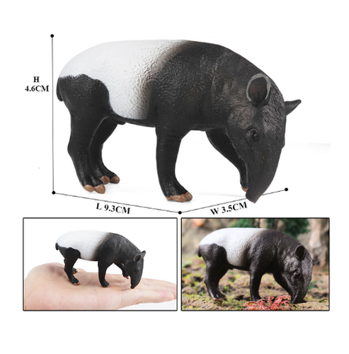 9.3cm Mini Standing Tapir PVC Toy Wild Animal Figure Doll Kids Gift | eBay
