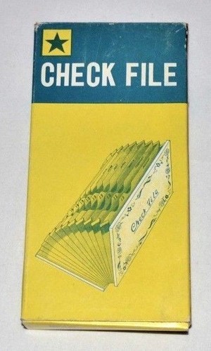 Cancelled Check File Vintage Japan Deluxe New With Original Box ...