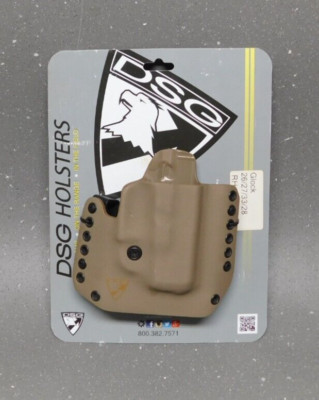 DSG Arms RH Tan Kydex Alpha Holster for Glock 26/27/28/33 USA MADE | eBay